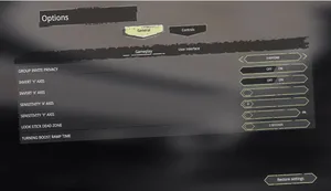 Coherent Labs - Skewed settings menu