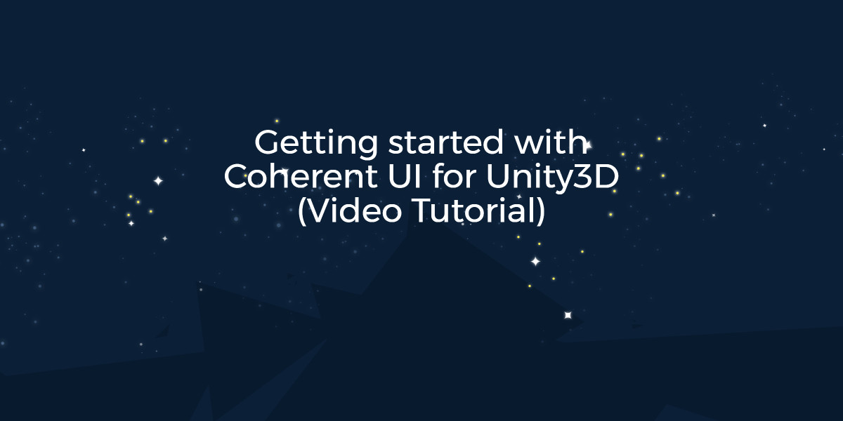 Getting started with Coherent UI for Unity3D (Video Tutorial ...