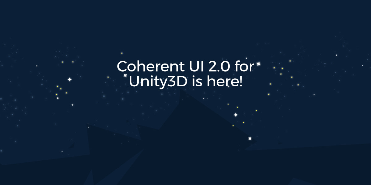 Coherent UI 2.0 is perfect User Interface tool for Unity3D GUI