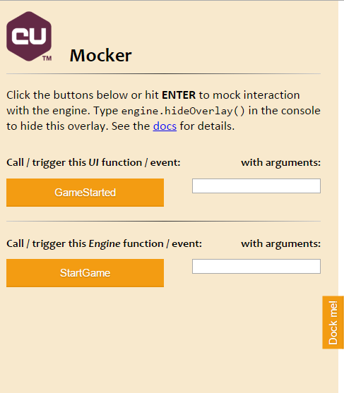 Testing the HTML5-based UI made with Coherent GT in Google Chrome