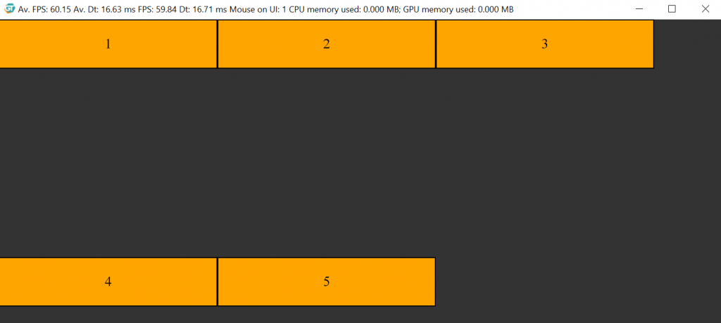 Create Flexbox layout for game User Interface - tutorial